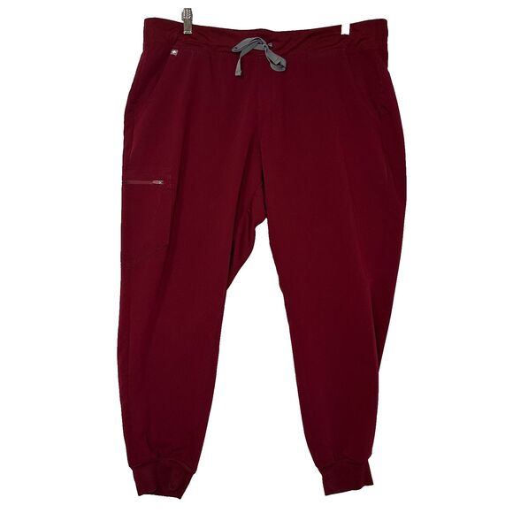 Figs | Other | Figs Zamora Jogger Scrub Pants Maroon Xxl | Poshmark
